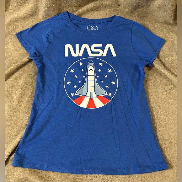 MAD Engine | Shirts & Tops | Nasa Mad Engine Girls Unisex Blue Short ...